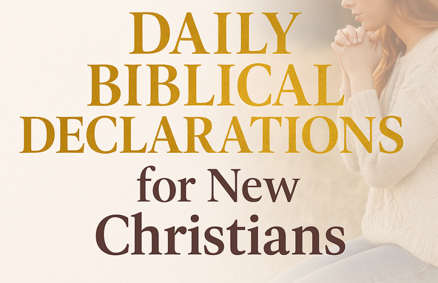 Daily Biblical Declarations for New Christians